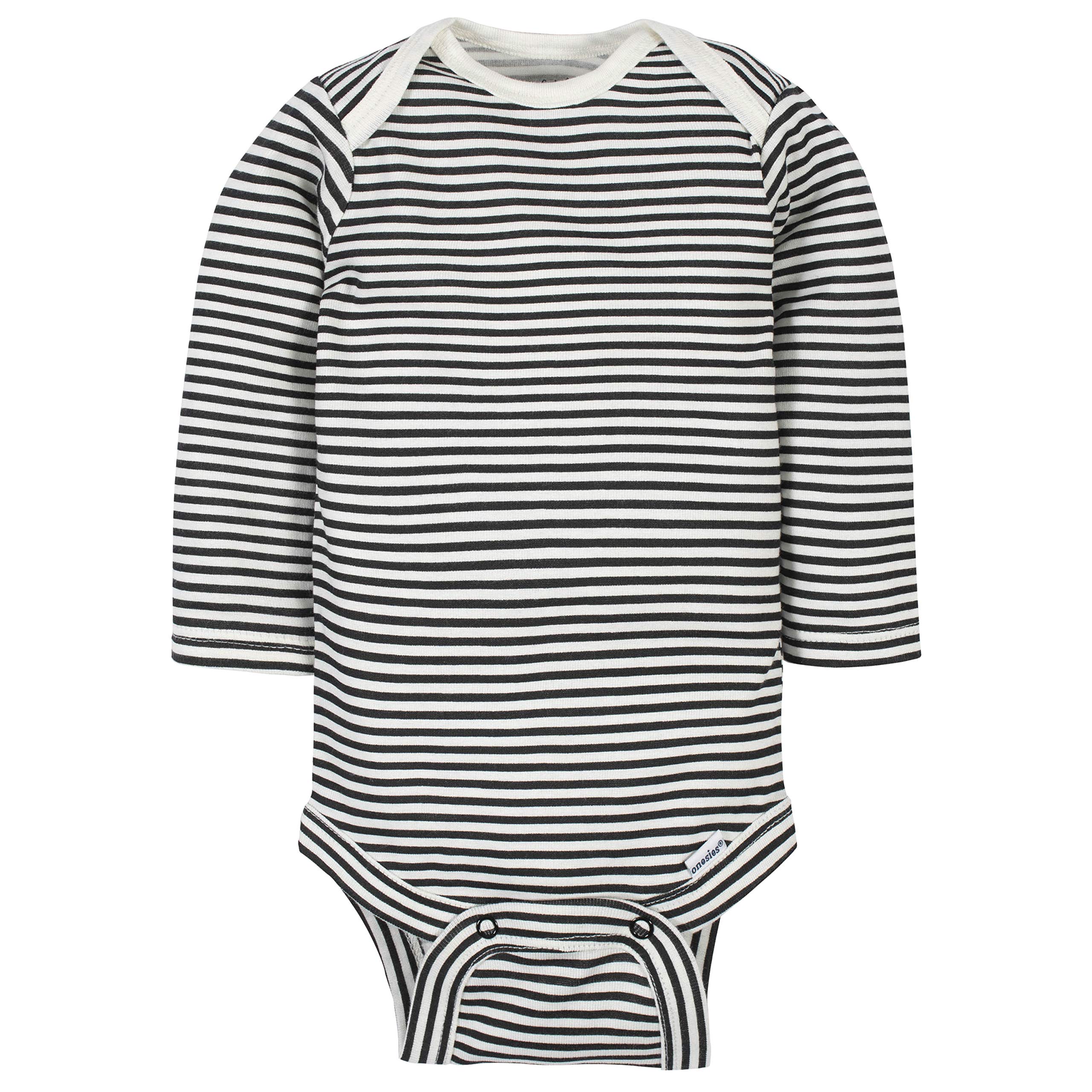 Gerber Baby Boys' 6-Pack Long-Sleeve Onesies Bodysuit, Jungle Blue, 12 Months