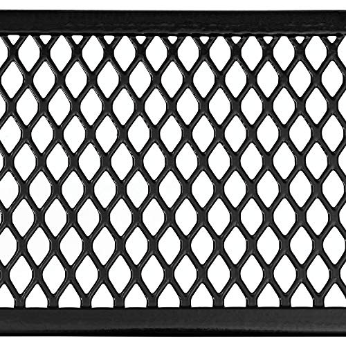 Global Industrial 8' Rectangular Picnic Table, Surface Mount, Black (96" Long)
