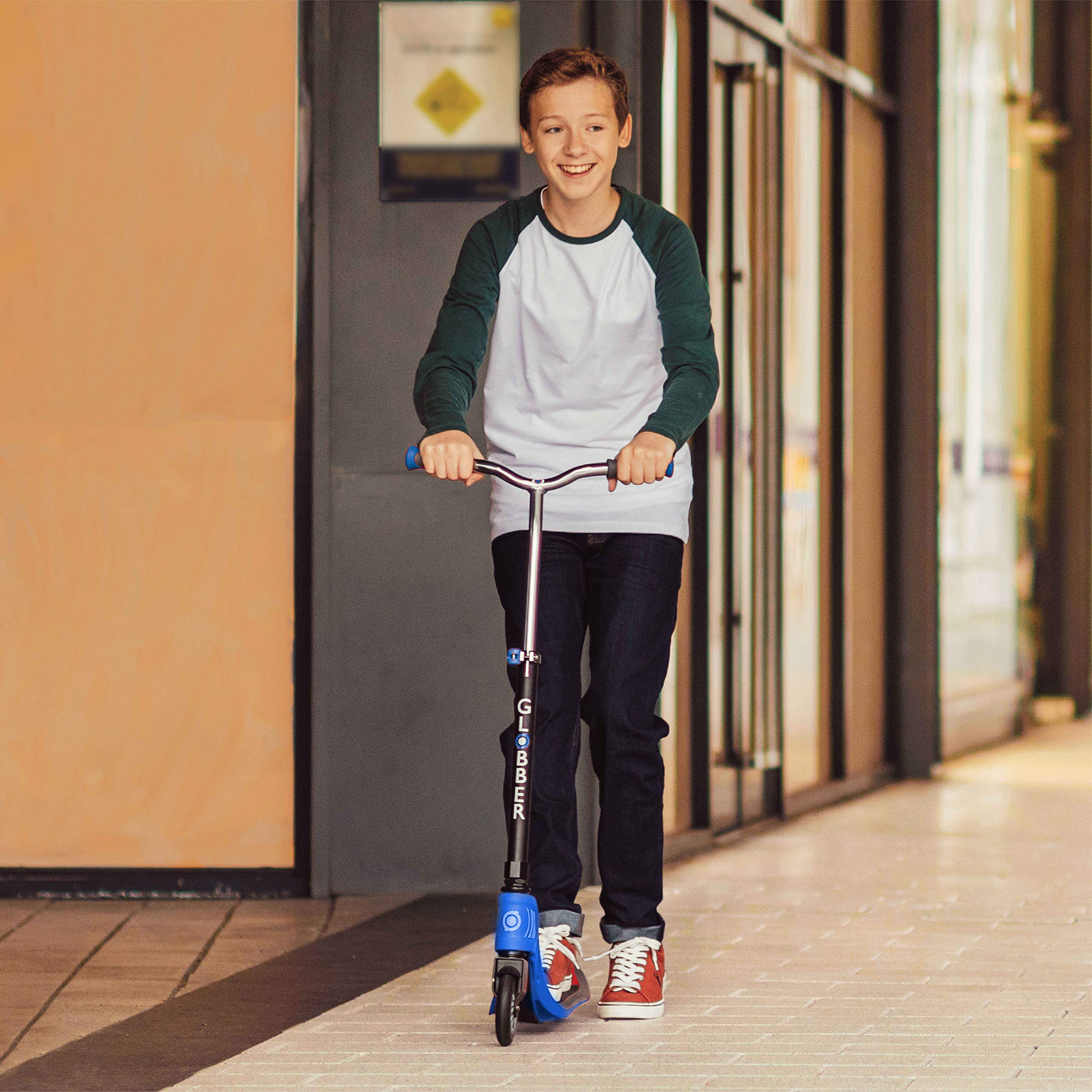 Globber Flow Foldable 125 2-Wheel Scooters Perfect Choice for Children to Transition to Their First 2-Wheel Scooter. Adjustable Features, Robust Design