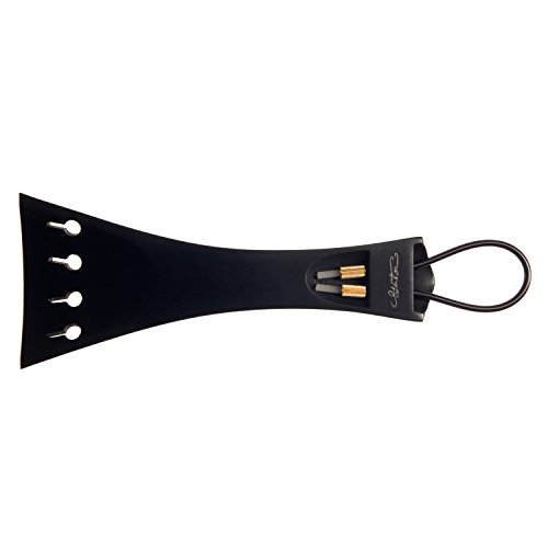 Goetz ZA352E-115 4.53" 115mm Original Conrad Gotz Violin Tailpiece Ebony with Gold Inlay, Hill Model