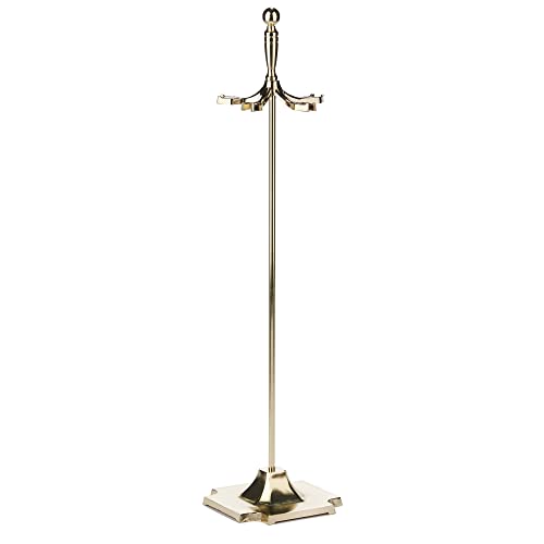UniFlame Polished Brass Finish 5-Piece Fireplace Tools Set with Heavy Weight Steel Construction