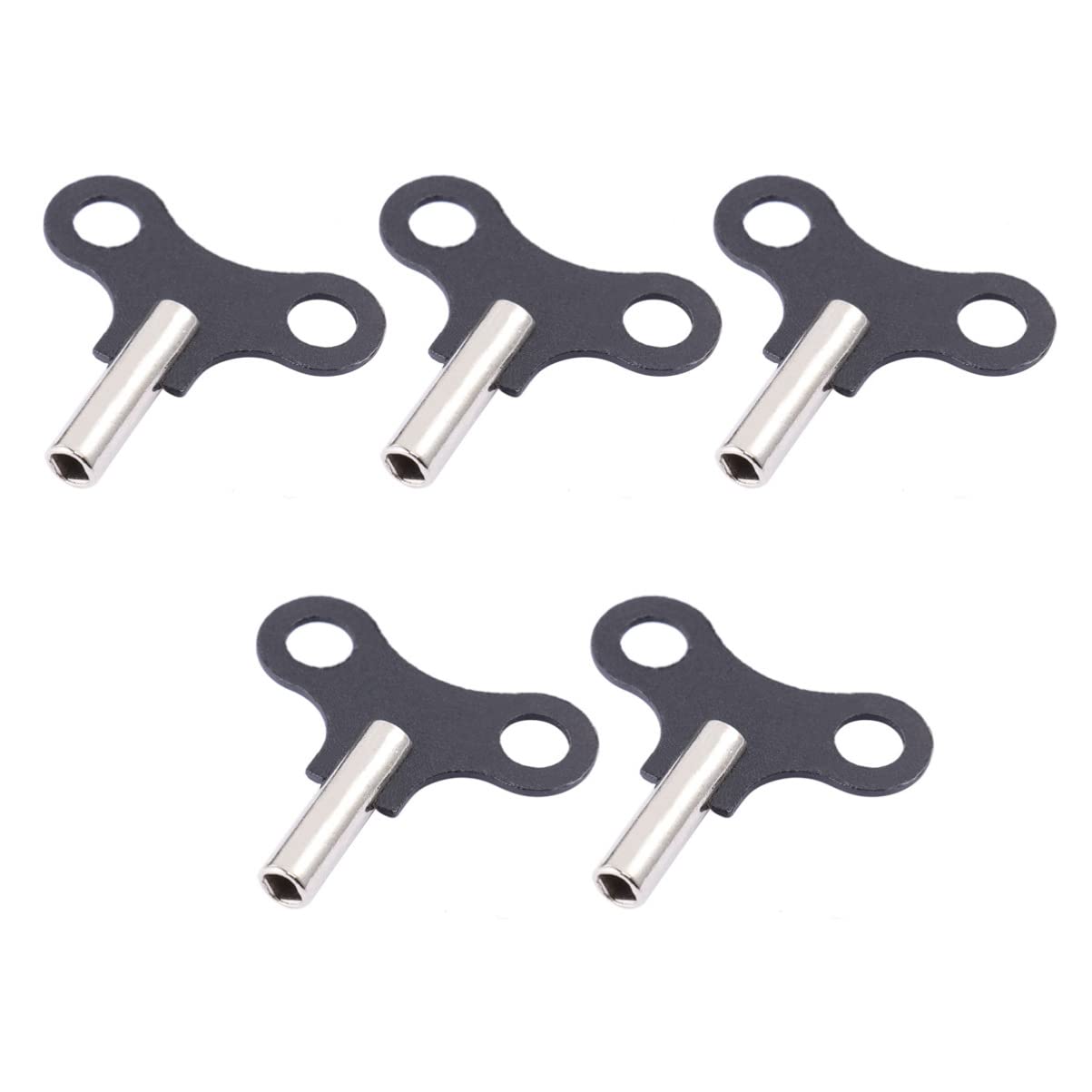 ibasenice Clock Winding Key - 5Pcs Clock Key Repair Tool for Clock, Clock Repair Tool Wood Clock Tool for Hermle, Hamilton, Ridgeway, Howard Miller, Seth Thomas, Clock