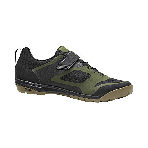 Giro Ventana Fastlace Men's Clipless Mountain Bike Shoes - Black/Olive (2021), 45