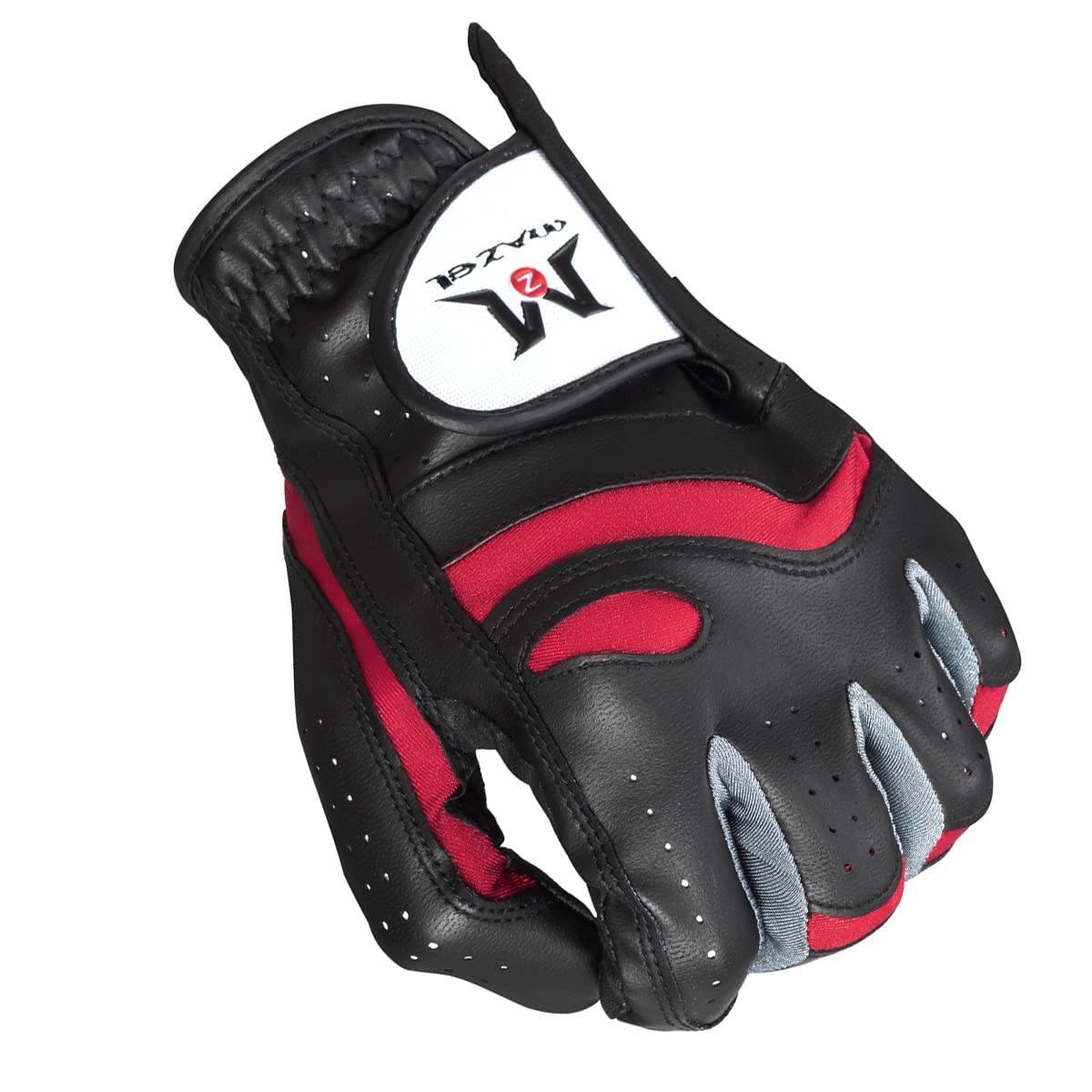 MAZEL Premium Men's Golf Gloves Left Hand,Hot Wet Weather Sweat-Absorbing,Fit Size S M L XL