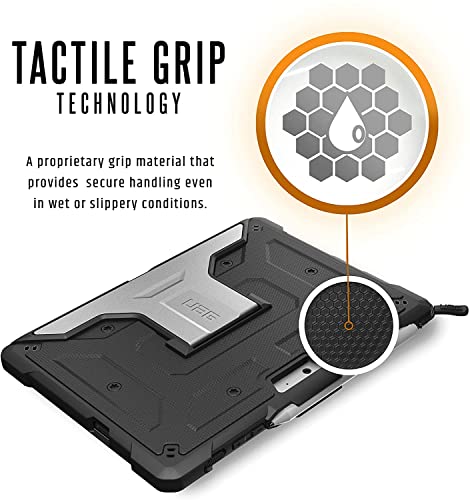URBAN ARMOR GEAR UAG Designed for Microsoft Surface Go 4/ Surface Go 3 / Surface Go 2 / Surface Go Case 10.5" Metropolis Feather-Light Rugged Aluminum Stand Military Drop Tested Cover Black
