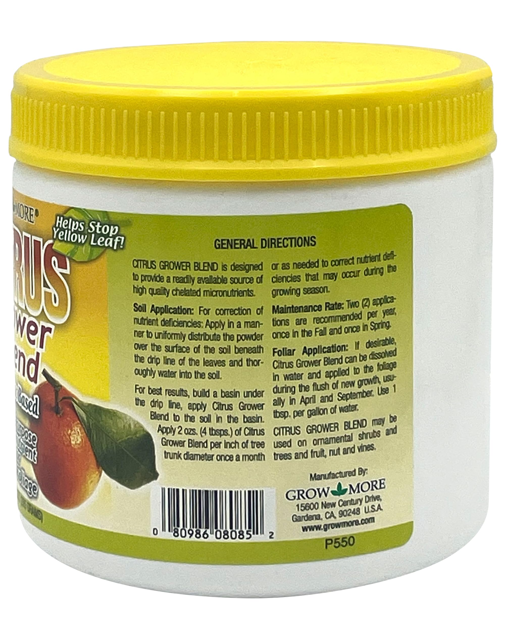 Grow More 8085 Citrus Grower Blend Fertilizer, 10-Ounce