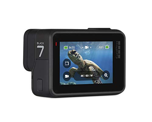 GoPro HERO7 Black Waterproof Digital Action Camera with Touch Screen 4K HD Video 12MP Photos Live Streaming Stabilization (Renewed)