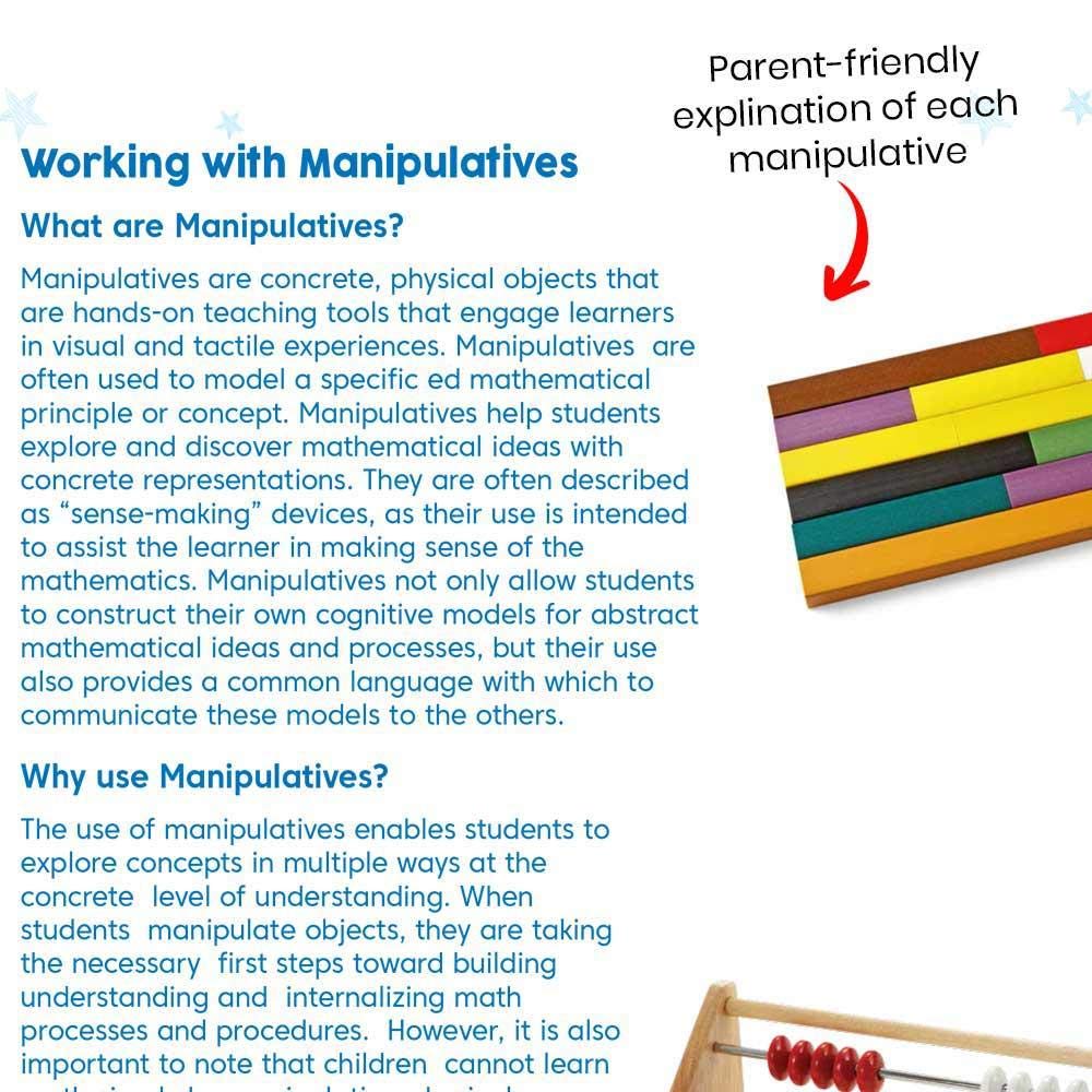 hand2mind Learning at Home Family Engagement Literacy Kit for Grade 4, Reading Activity Book with Hands-On Manipulatives, Spanish Translations for Key Materials