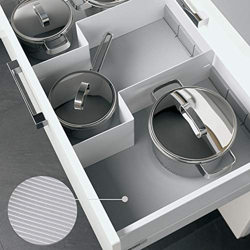 Shelf Liner, Non-Slip Cabinet Liner, Washable Oil-Proof for Kitchen Cabinet, Shelves, Refrigerator, Storage, Desks, 14 Inches x 20 FT, Non Adhesive Drawers Liner⦠(14 Inches x 20 FT)