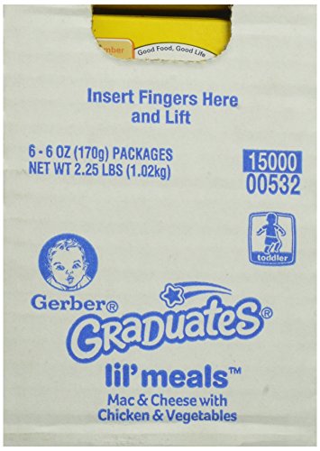 Gerber Mac and Cheese with Chicken and Vegetables, 6 Ounce (Pack of 6)