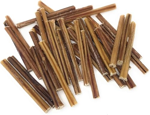 Supreme 6-inch Thin Bully Sticks by Sancho and Lola’s (10 Pack) All-Natural, Long-Lasting Dog Chew Treats - Free-Range, Grass-Fed Beef - Low Odor