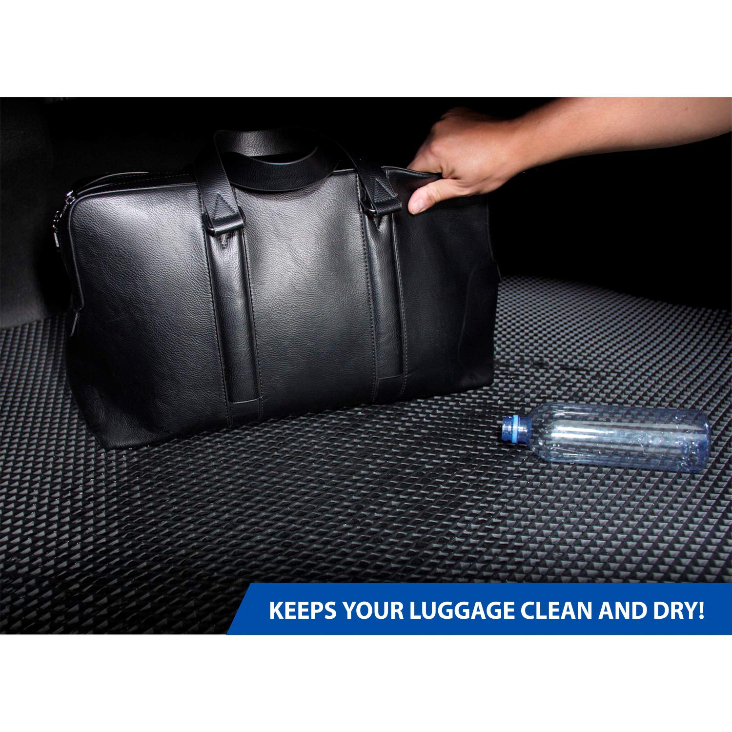Goodyear Custom Fit Cargo Mat Liner for Ford Explorer 2011-2019 - Heavy Duty Trunk Liner, Diamond Shape, Luggage with Waterproof, Liquid & Dirt Trapping Technology - Anti-Slip Cargo Liner-GY004510