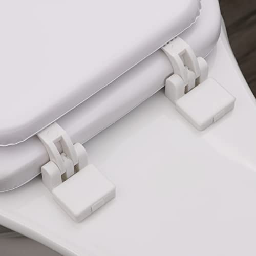 Ginsey Plastic Hinges, Shimmer Butterfly Standard Embroidered Soft Toilet Seat, Medium