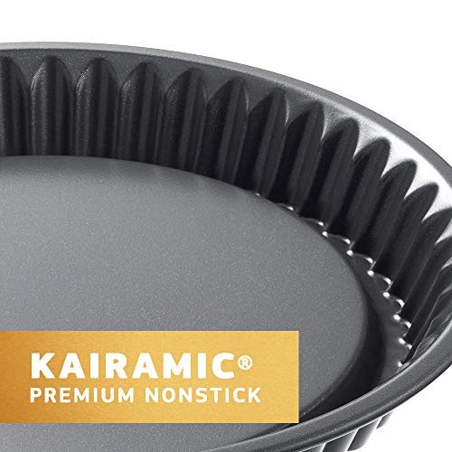 Kaiser La Forme Plus Springform with Flat Bottom, Ø 30 cm, Grey