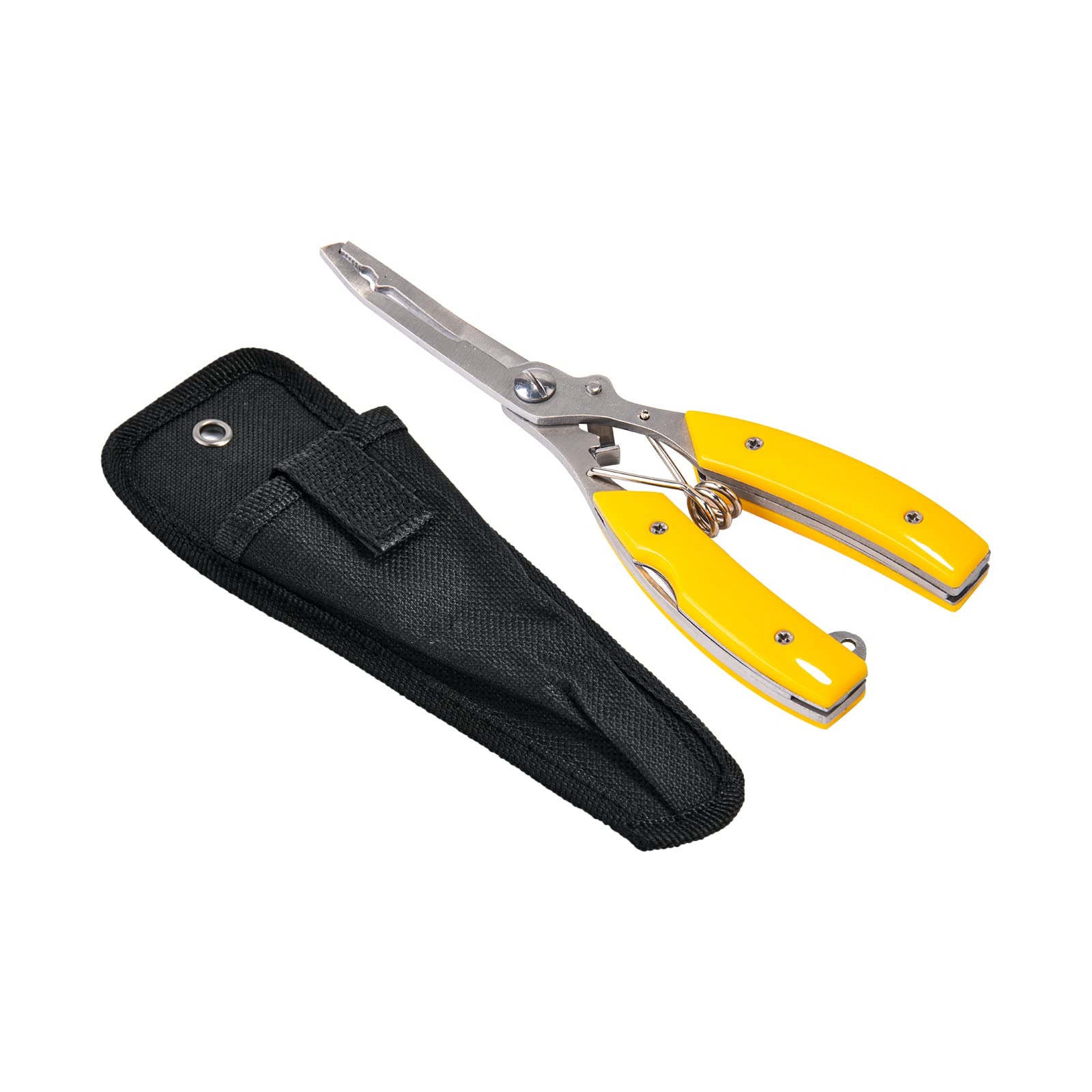 Goture Fishing Muti Function Pliers with Knife and ABS Grips,Saltwater Resistant Fishing Tackle - Hook Remover,Braided Line Cutters and Split Ring