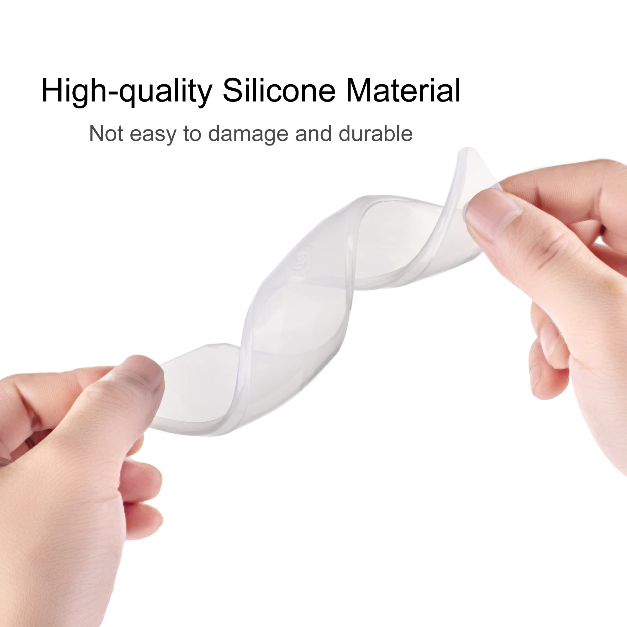 HCHRVR for Meta Quest 2 Controller Grips Accessories, Anti-Throw Silicone Grip Cover Protector with Knuckle Straps 。Anti-Bumping Silicone Halo Cover with Protection. (white)