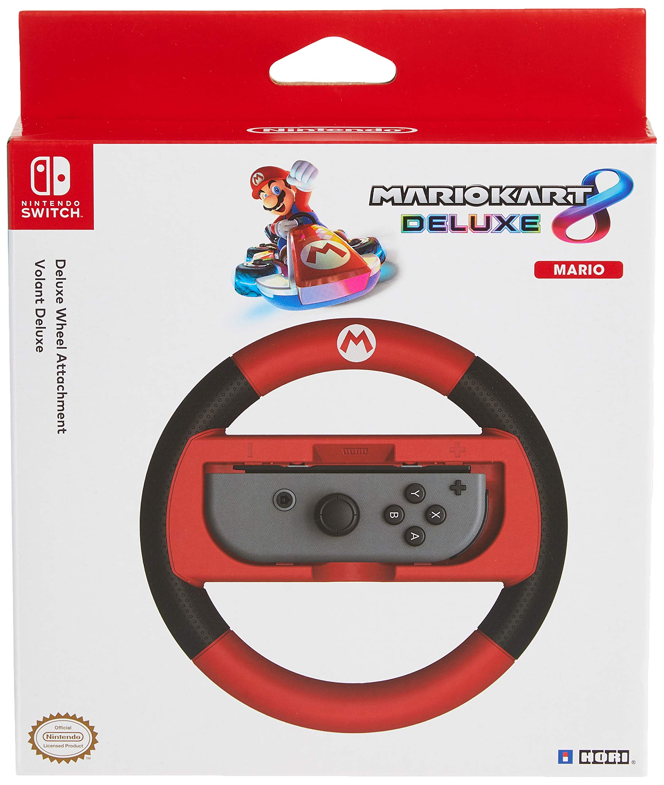 HORI Nintendo Switch Mario Kart 8 Deluxe Wheels (Mario and Luigi Versions) Officially Licensed By Nintendo