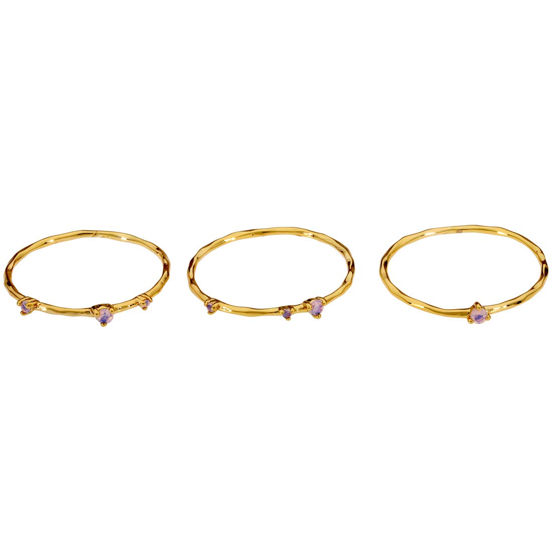 Gorjana Cleo Ring Set Of 3 Size 7 Gold 1953017233G
