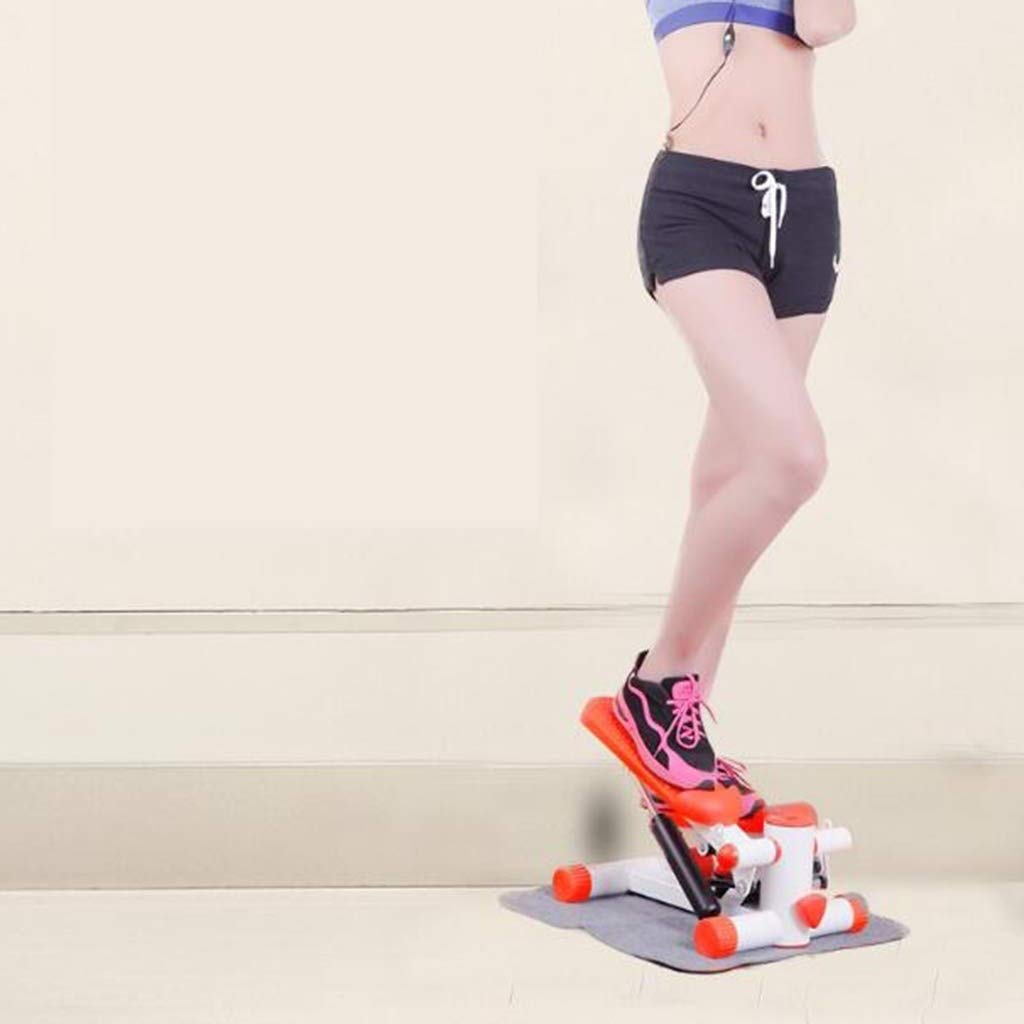 GRETD Stepper of Exercise Protable Stand Up Stepper for Home Use Adjustable Height and Resistance Orange 38.53136cm