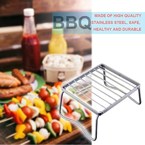 HALOU Family Party Barbecue Grill Outdoor Stainless Steel Portable Folding Barbecue Grill Garden Rack Lightweight Kitchen Tools
