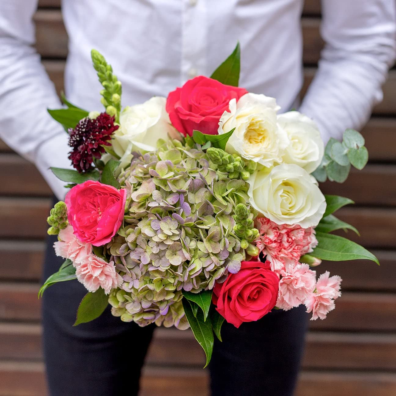 Gift 6 Months of Fresh Flower Bouquets. 20-25 PREMIUM Mixed Flower Varieties, Beautiful Box with Each Delivery.