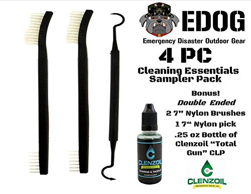 Gen 3 5 PC EDOG Cerus Gear Schematic (Exploded View) Heavy Duty Pistol Cleaning 12x17 Padded Gun-Work Surface Protector Mat Solvent & Oil Resistant & 3 PC Cleaning Essentials & Clenzoil