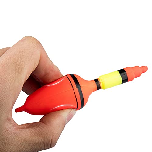 Funzhan 8pcs Fishing Bobber Slip Slide Floats Round Buoy Strike Indicators for Panfish Trout Bass Freshwater Saltwater Multipurpose Tackle Accessories