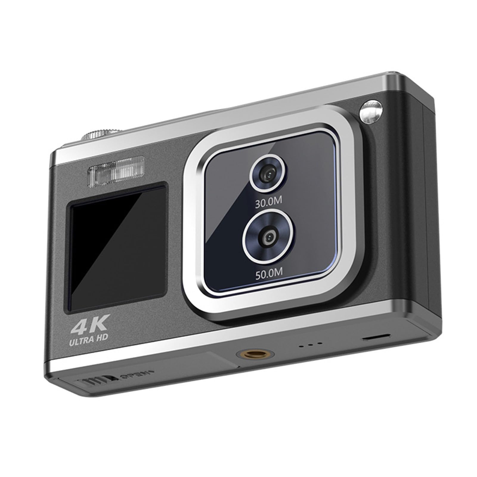 HD Flip Screen Selfie SLR Camera - 2.4 Inch Flip Screen,16Megapixels, Electronic Ađti-shđke,16 Times Digital Zoom,Built-in Microphone and Speaker for Travel/Gift (BK C22)