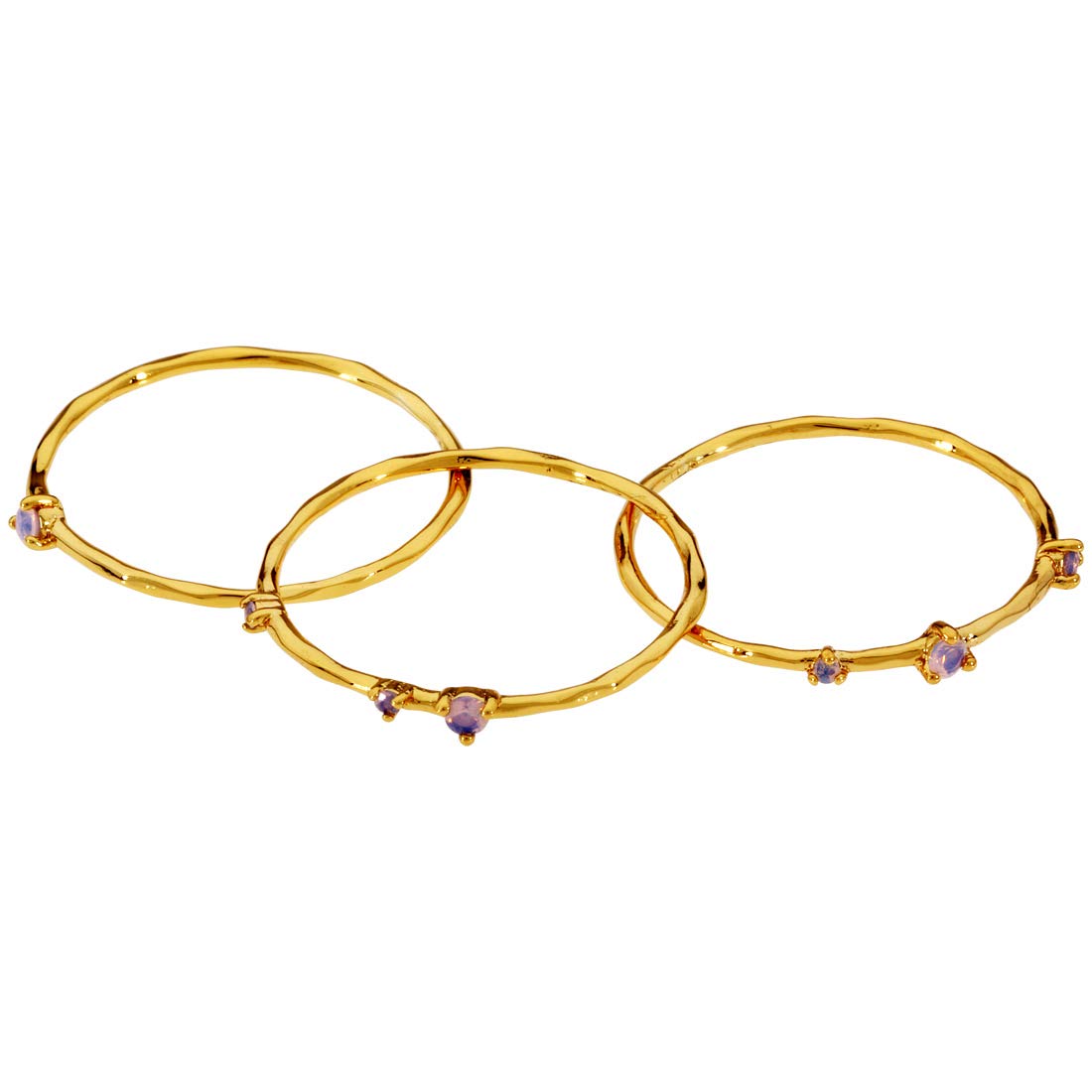 Gorjana Cleo Ring Set Of 3 Size 7 Gold 1953017233G