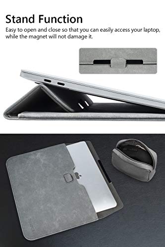 TOWOOZ Macbook Air M2 Sleeve Waterproof Thin Laptop Sleeve Case Compatible with 2022 M2 Chip MacBook Air 13.6 Inch A2681 / Macbook Air 13-13.6 Inch/Macbook Pro 13-14 Inch, With Accessory Pouch