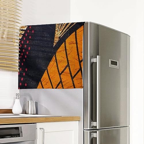 Hot and Warm African Wax Print Washer and Dryer Covers Machine Top Cover Fridge Dust Cover for Home Kitchen