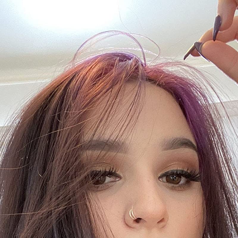 Incaton Magnetic Nose Stud Hoop Stud Double Fake Noe Rings for Women Men