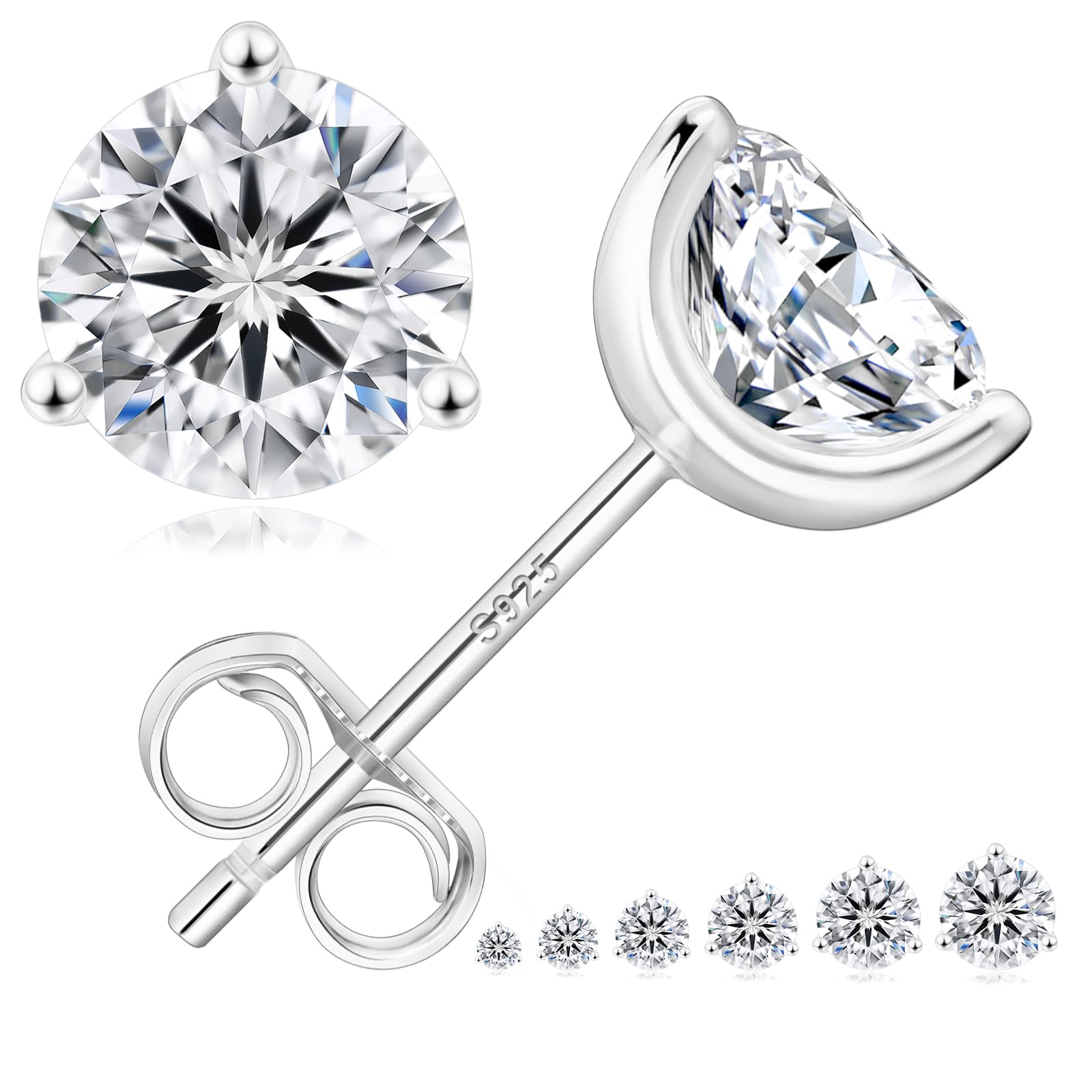 KRKC&CO Women Moissanite Earrings