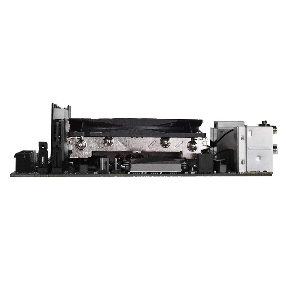 ID-COOLING IS-30 30mm Height Mini-ITX Low Profile Cooler with 92x92x12mm Slim Big Airflow Fan, Black Color Theme, AM4 and LGA115X, TDP 95W