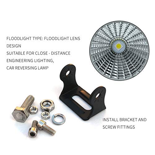 Handxen Boat Deck Light - LED 18W 1600 Lumen Spreader - Long Lasting - Flood Marine-Grade T-Top Boat Deck Lights - Extremely Bright - Durable Quality - Ideal for Marine Boats Cars Trucks (2 Pack)