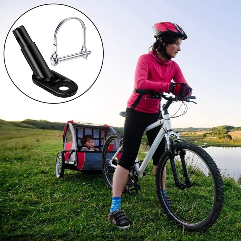 Lodokdre Bicycle Trailer Coupling Bicycle Towing Hitch with Locking Pin for Baby Trailer Traction Head with Snowflake Tool