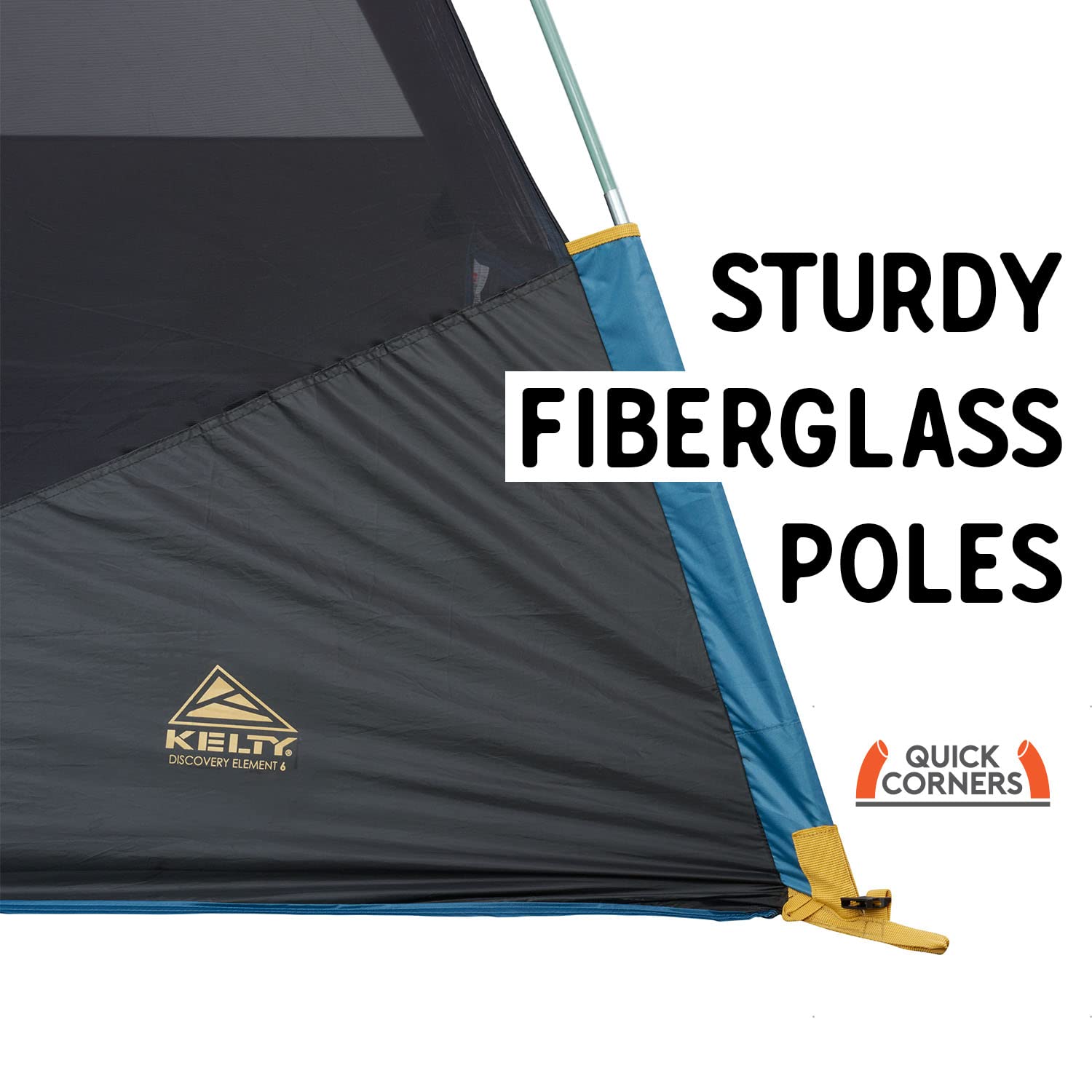 Kelty Discovery Element 4 Person Tent + Tent Footprint Bundle