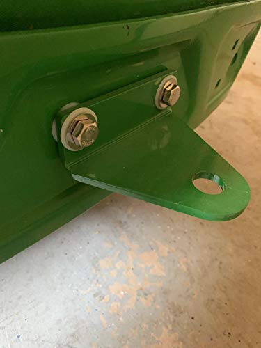 Hildirix 3-3/10" Green Mower Trailer Tow Hitch Fit for John Deere Ztrak Mower 800 & 900 Series