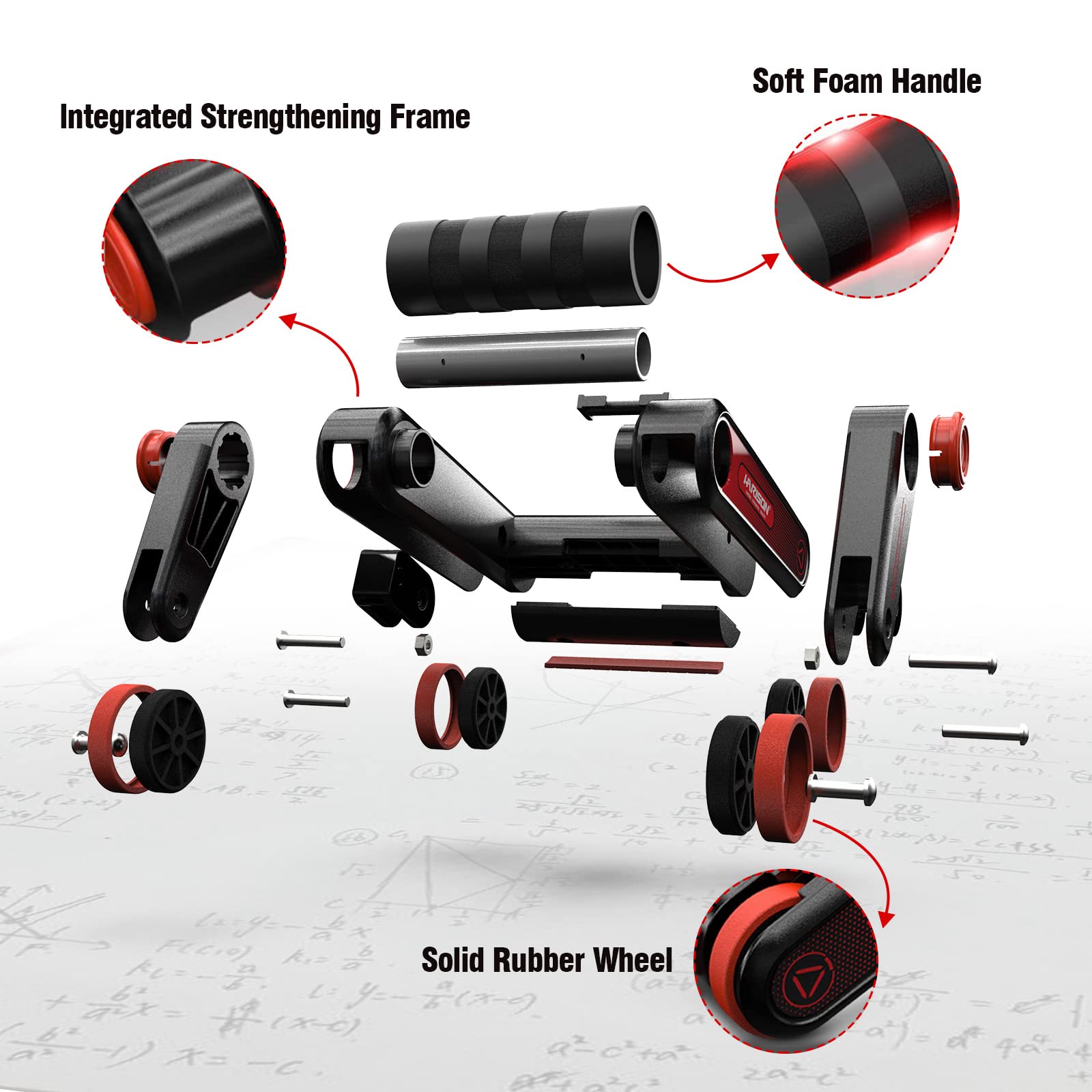 HARISON Indoor Exercise Bike and AB Roller