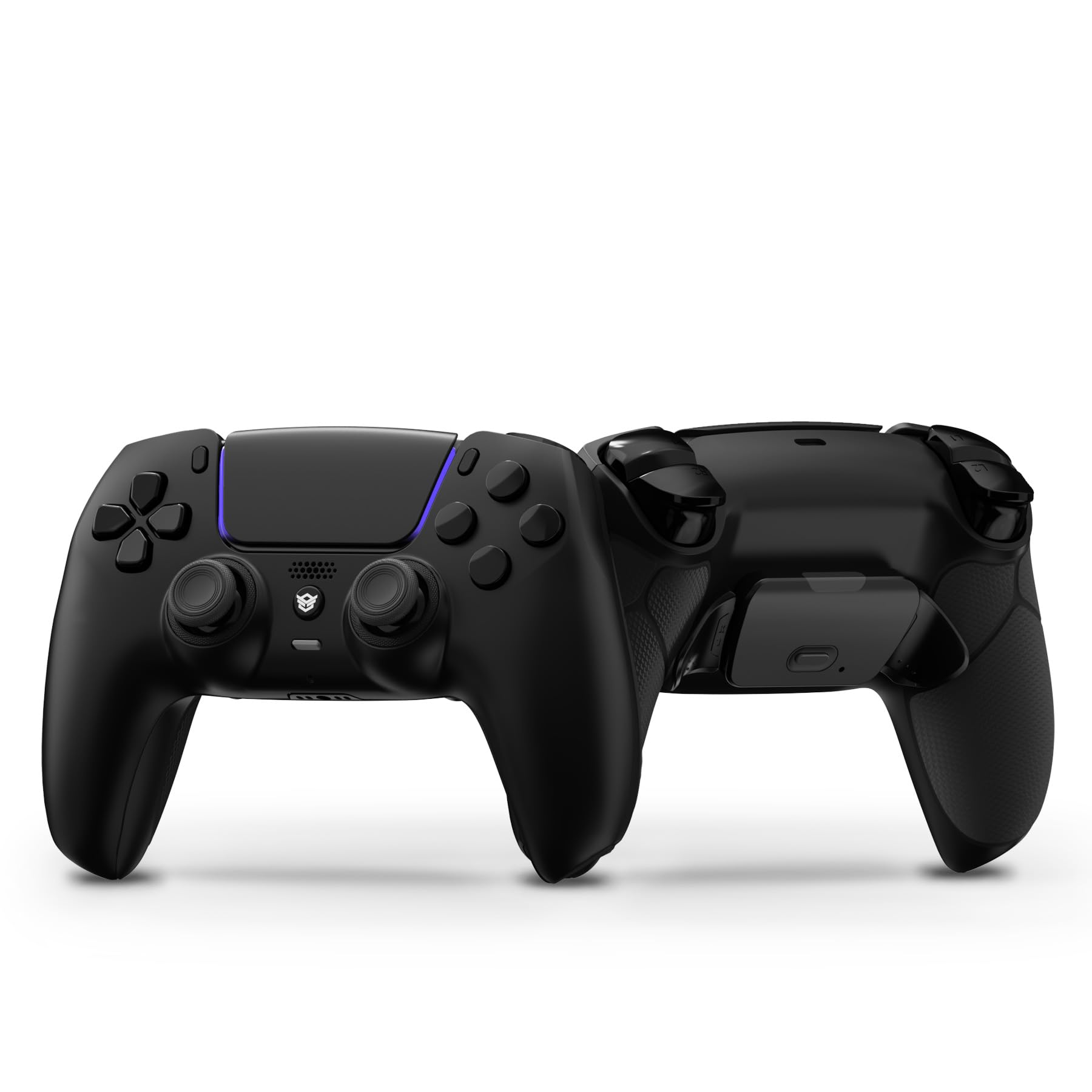 HEXGAMING Custom Esports Rival Controller 2 Paddle Buttons & Interchangeable Thumbsticks & Hair Trigger Compatible with ps5 Custom Controller PC Wireles FPS Gaming Gamepad - Green Weeds