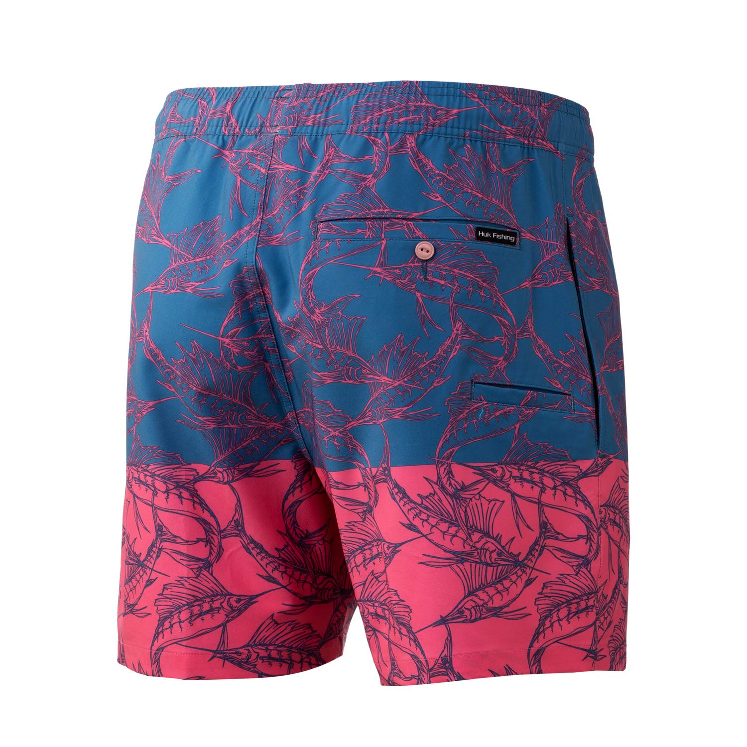 Huk Men's Playa Quick-Drying Fishing & Swimming Shorts +UPF 30, Seashell Pink-17, Medium