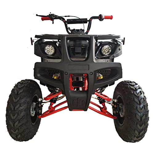 X-PRO 200cc Adult ATV with Automatic Transmission w/Reverse, Big 23"/22" Aluminium Rim Wheels! (Black)