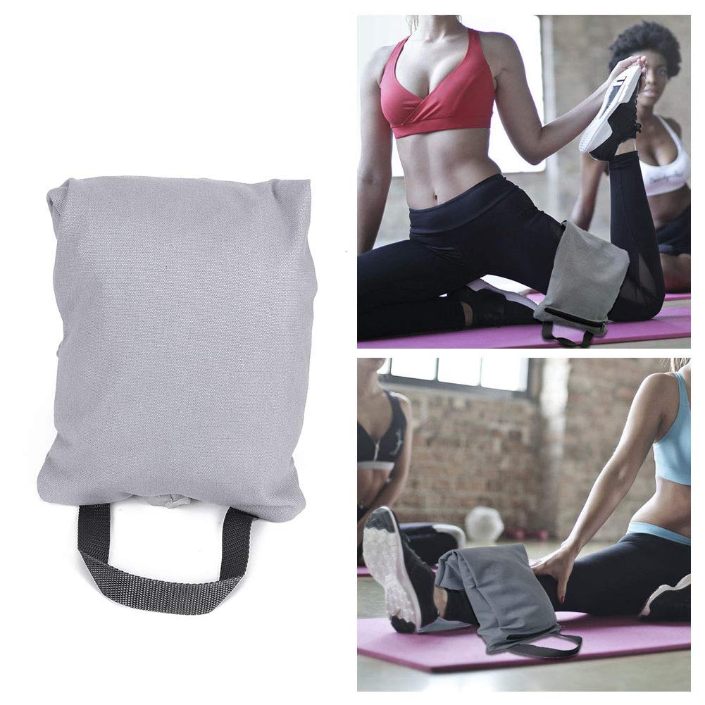 HASAKI Durable Weightlifting Sandbag Fitness Training Thin Arm Yoga Storage Bag Fillable Accessory Durable Weightlifting Sandbag(灰色)