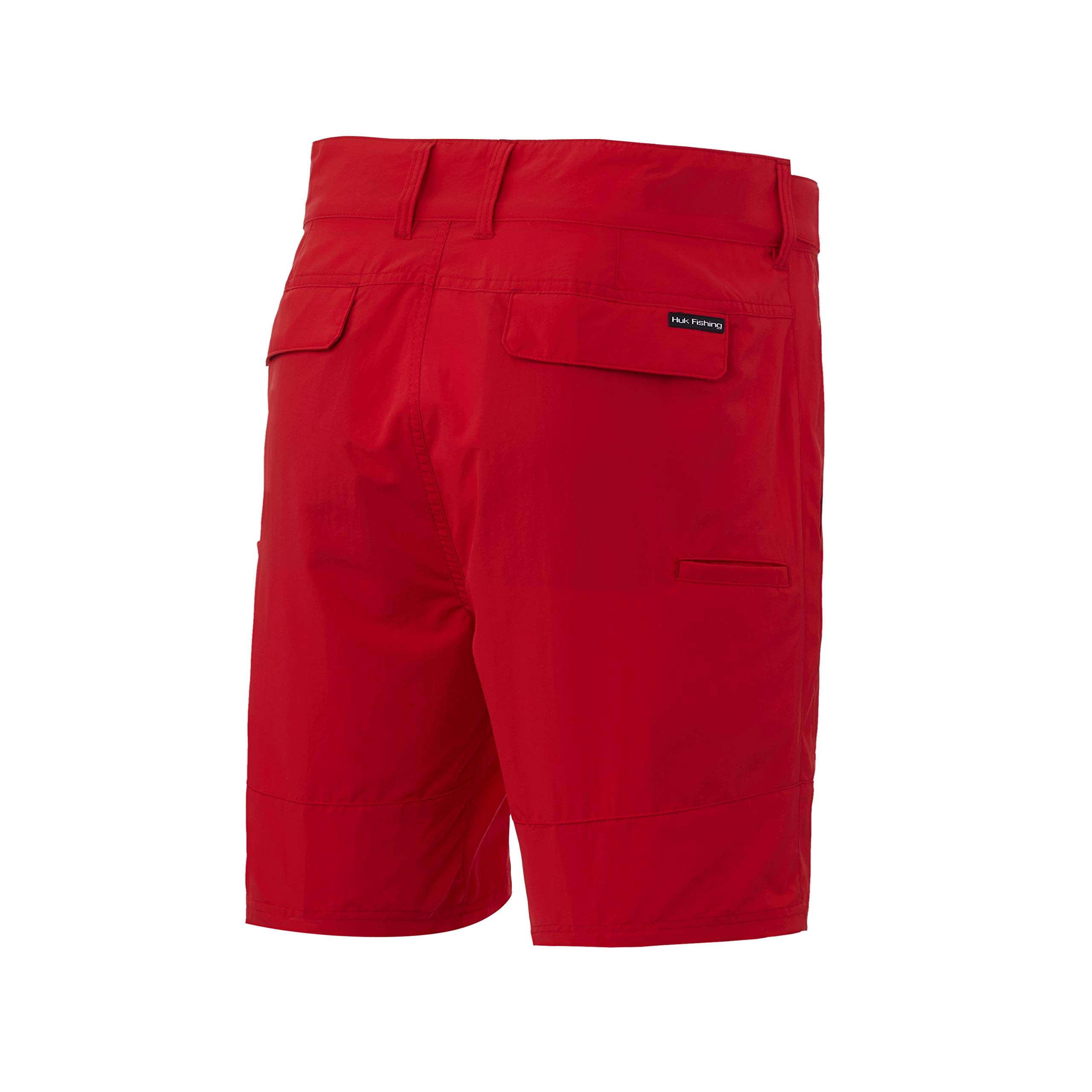 Huk Men's Standard Rogue 18" Quick-Drying Performance Fishing Shorts, Red, 3X-Large
