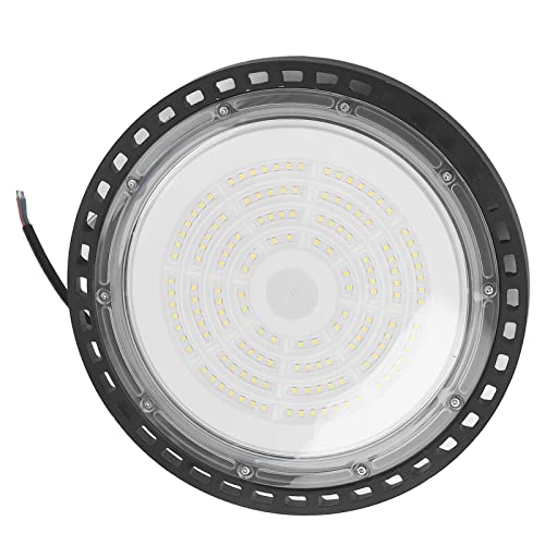 Oumefar LED High Bay Light 100W, UFO High Bay Light High Brightness 3030 Chip AC 85‑265V Waterproof for Commercial Warehouse Lighting Lightfixture