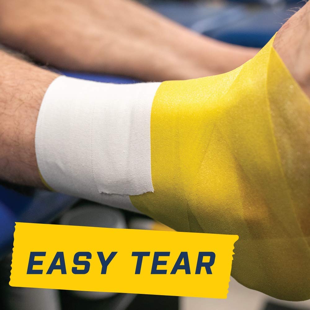 Howies White Athletic Tape Bulk - 8 Rolls 1" x 15yd Pro Grade Strength Sports Tape, Easy Tear, No Sticky Residue! Single Roll Premium Quality for Athletes and Medical Trainers (45 Feet)