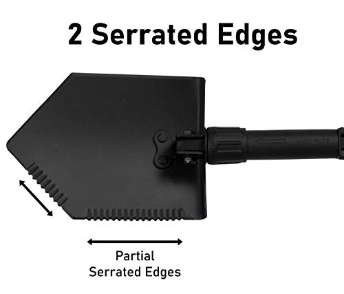 Tri-Fold Entrenching Tool (E-Tool), Genuine Military Issue, with Shovel Cover