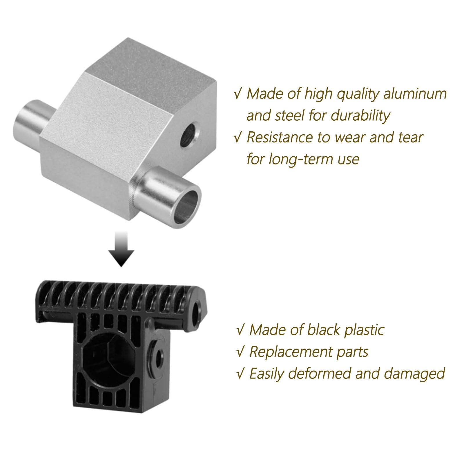 Tesmirror Metal Toggle Drive Connector and Metal Drive Toggle and Clevis Mount Power Recliners,Fits for La-Z-Boy/Lazyboy Power Recliners,Fits All L-Z-Boy Power Recliners