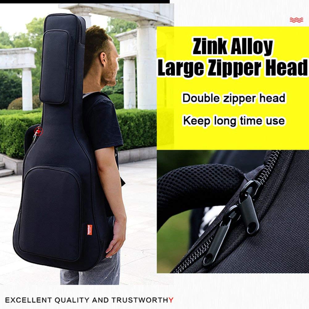 GLEAM Guitar Bag - Improved 0.5 inch Sponge Padding Guitar Case Gig Bag Fit 41 Inch Acoustic Guitar Waterproof