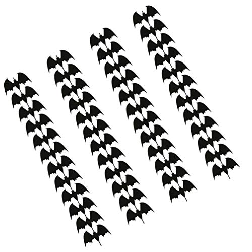 Hemobllo Hanging Bats Decorations Halloween Decor 4pcs Halloween Bat Garland Bat Hanging Decor Halloween Party Decor Haunted House Decorations for Home Garden Halloween Wreath